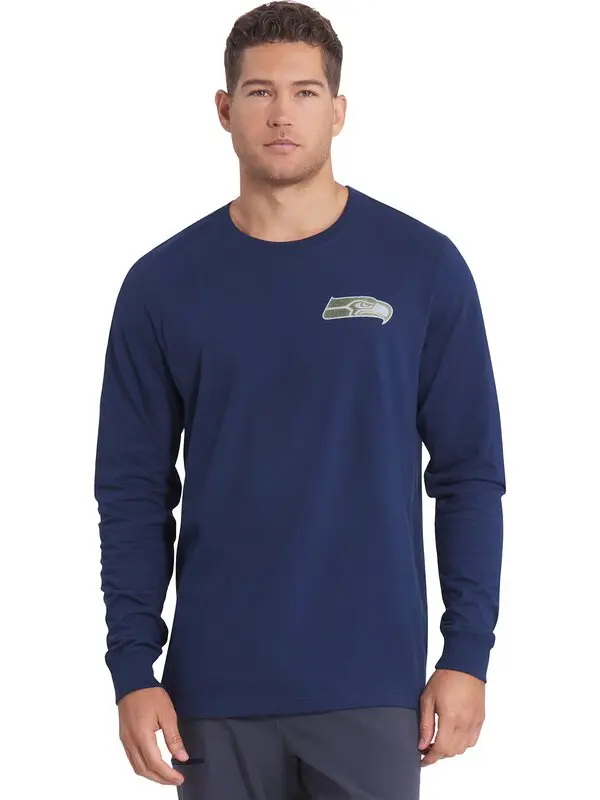 Nike Seattle Seahawks Rivalries Collection Essential Nfl Long-sleeve T-shirt - Blue