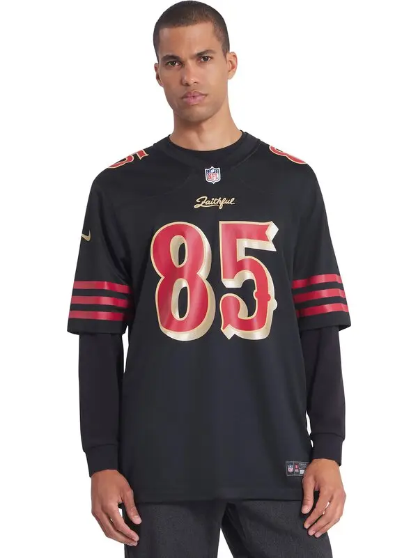 Nike George Kittle San Francisco 49ers Rivalries Collection Nfl Game Jersey - Black