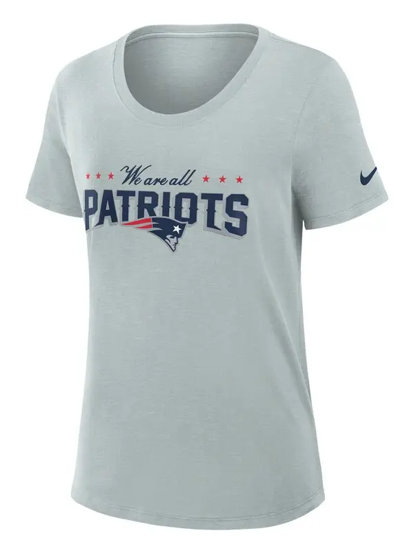 Nike New England Patriots Rivalries Collection Slub Dri-fit Nfl T-shirt - Grey
