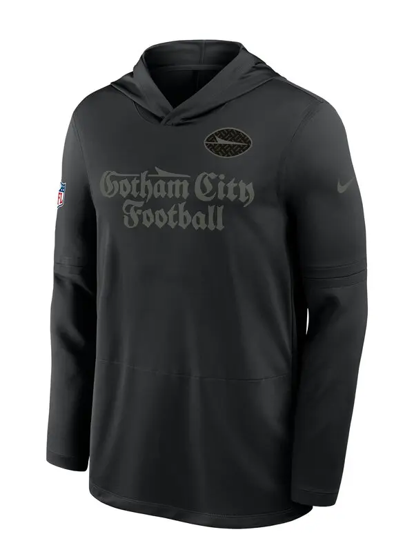 Nike Rivalries Collection Sideline Dri-fit Nfl Long-sleeve Hooded Top - Black
