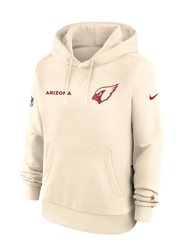 Nike Arizona Cardinals Rivalries Collection Sideline Dri-fit Nfl Pullover Hoodie - Brown