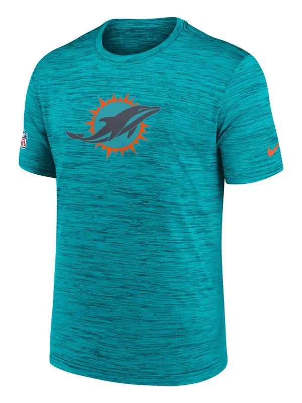 Nike Miami Dolphins Rivalries Collection Sideline Velocity Dri-fit Nfl T-shirt - Blue