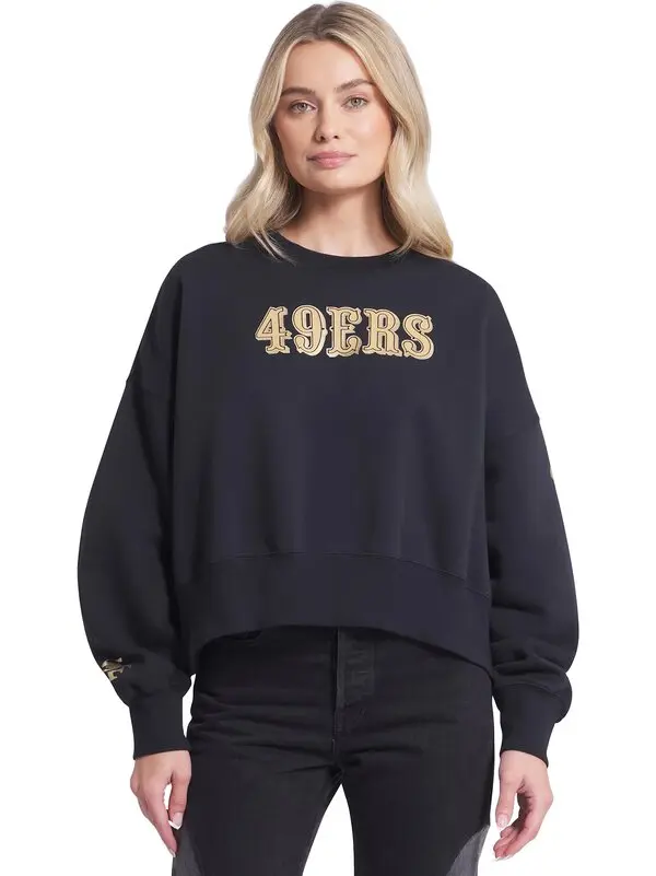 Nike San Francisco 49ers Rivalries Collection Nfl Pullover Crew - Black