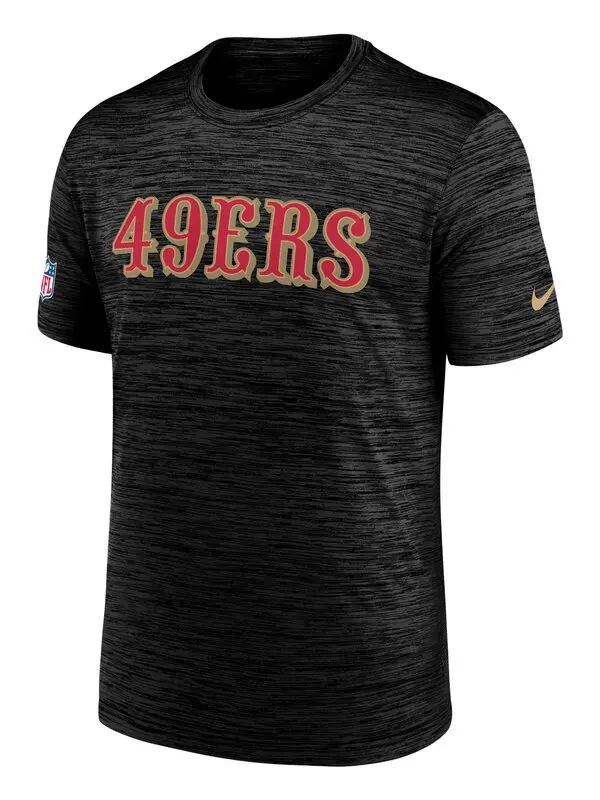 Nike San Francisco 49ers Rivalries Collection Sideline Velocity Dri-fit Nfl T-shirt - Black