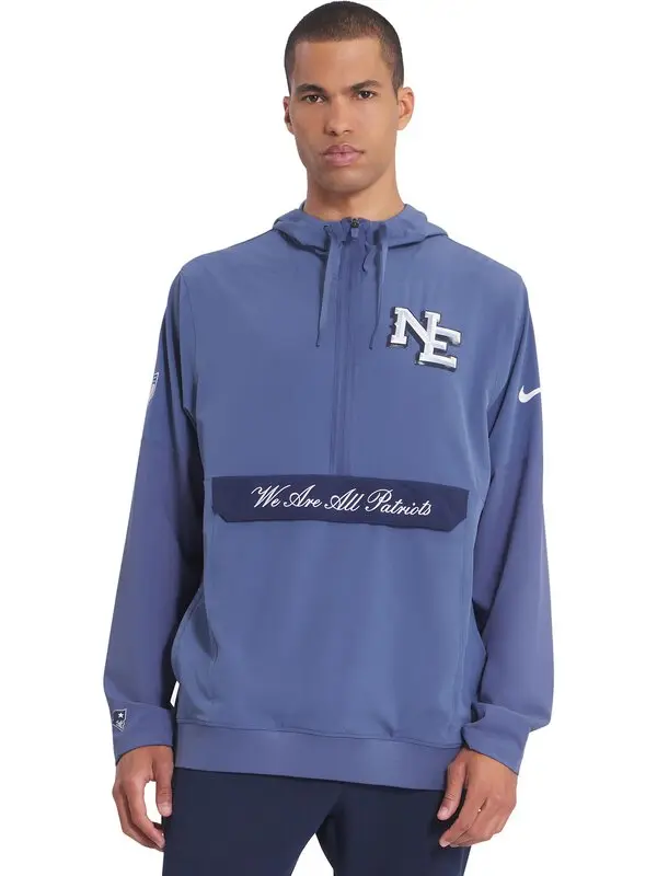 Nike New England Patriots Rivalries Collection Sideline Anorak - Blue