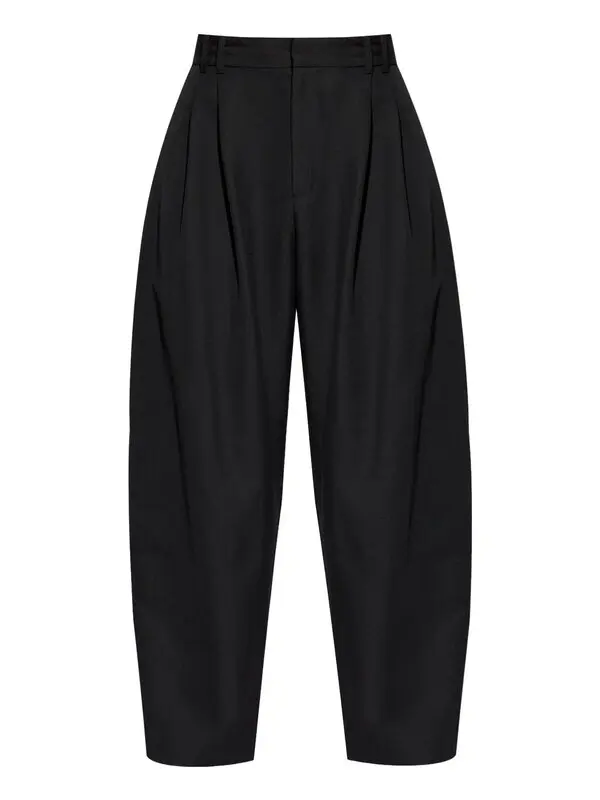 Studio Nicholson Line' Wide-leg Trousers - Black