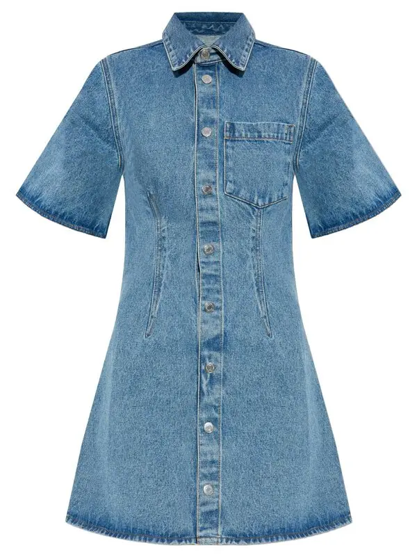 Ami Denim Dress - Blue
