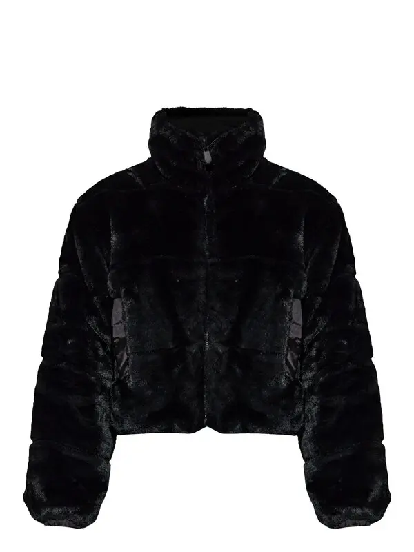 SAVE THE DUCK Yuki Faux Fur Reversible Jacket - Black