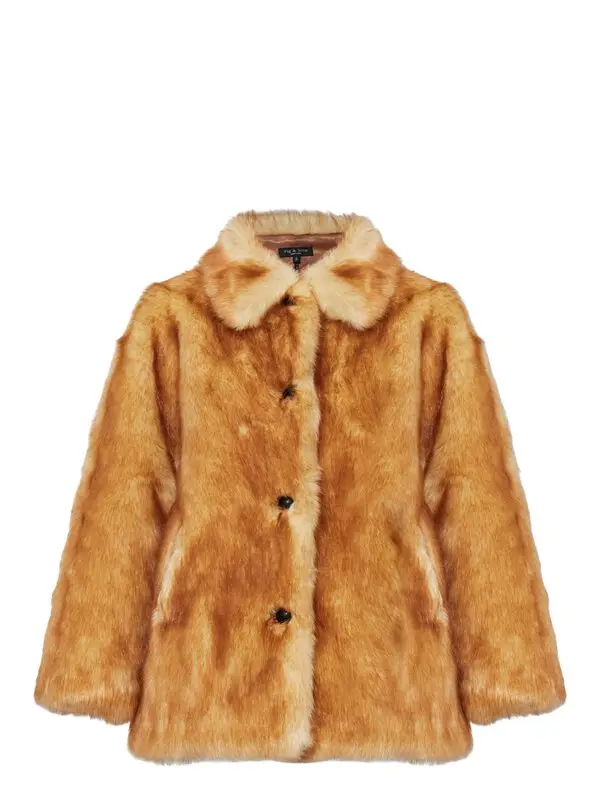 Rag & Bone Faux Fur Coat - Beige