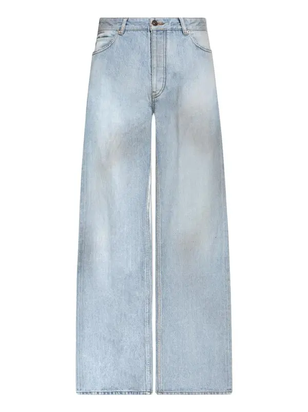 Balenciaga Logo Jeans - Light Blue