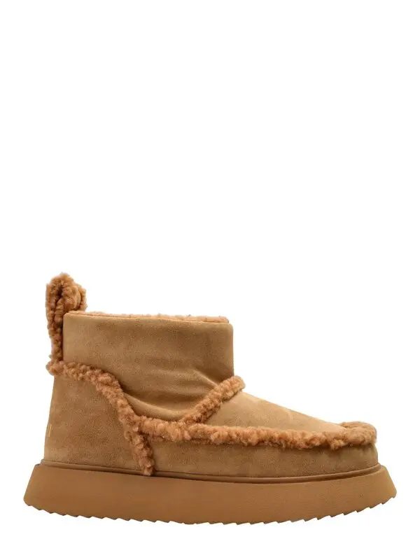 Inuikii Shearling Micro Snow Boots - Beige
