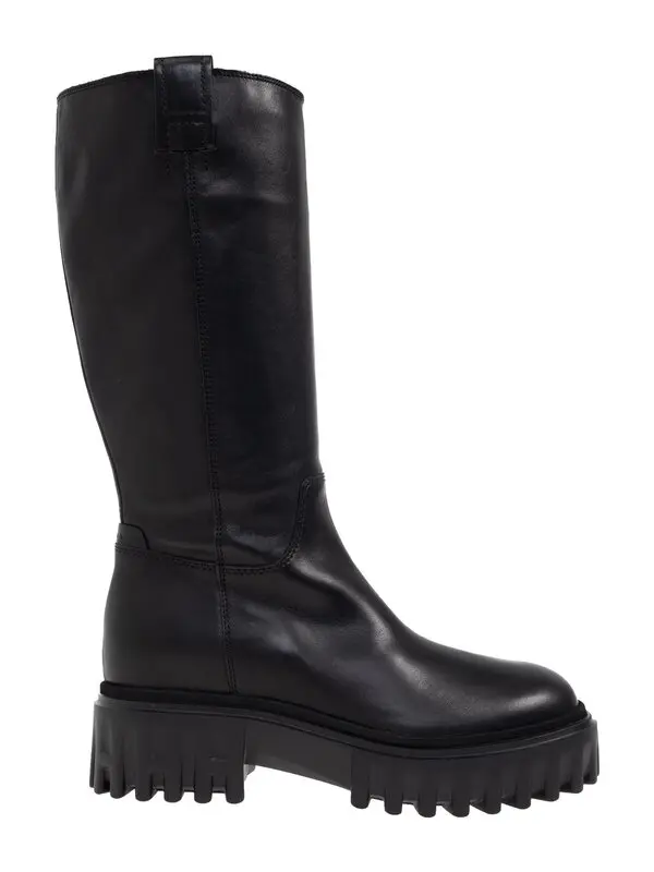 Hogan Leather Stivale Boots - Black