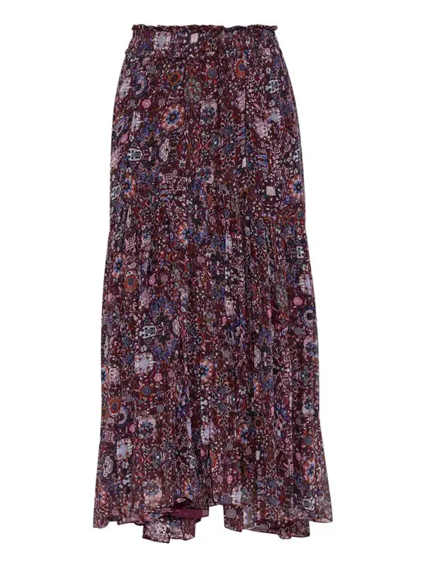 MARANT ETOILE Brigitte Midi Skirt - Purple