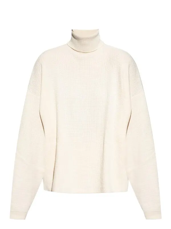 Fear Of God Turtleneck With Logo - Cream
