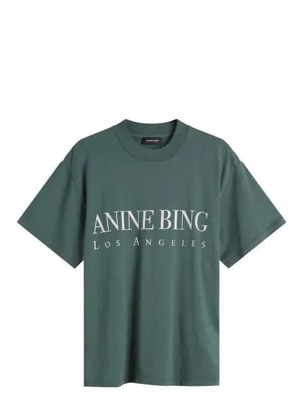 ANINE BING Ashton Los Angeles T-shirt - Dark Green