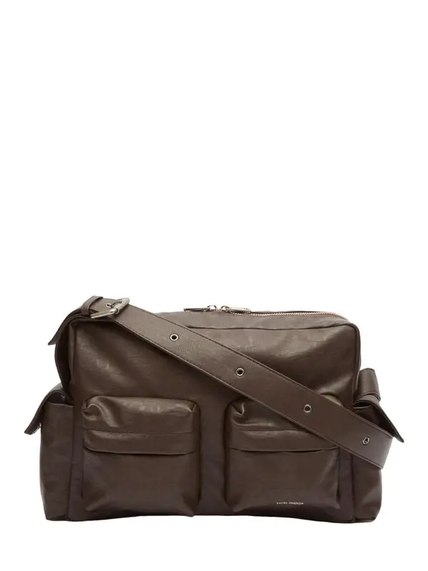 SAMO ONDOH Utility Medium Crossbody Bag - Brushed Chocolate