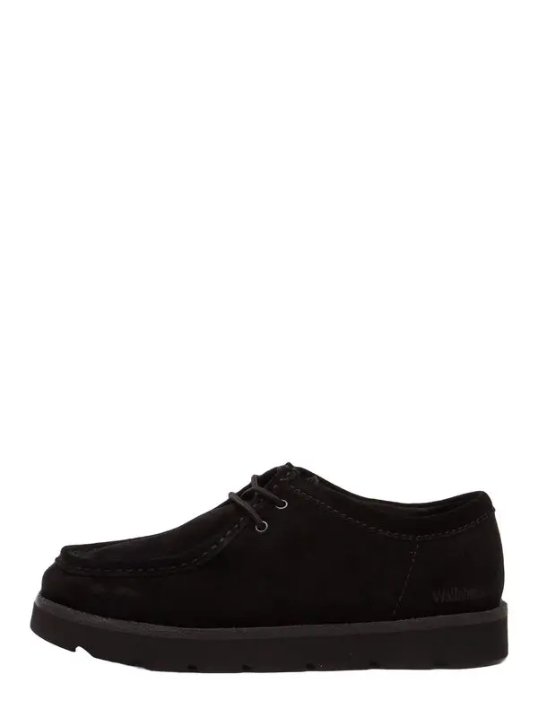 Clarks Meare Walla Suede Shoes - Black Sde