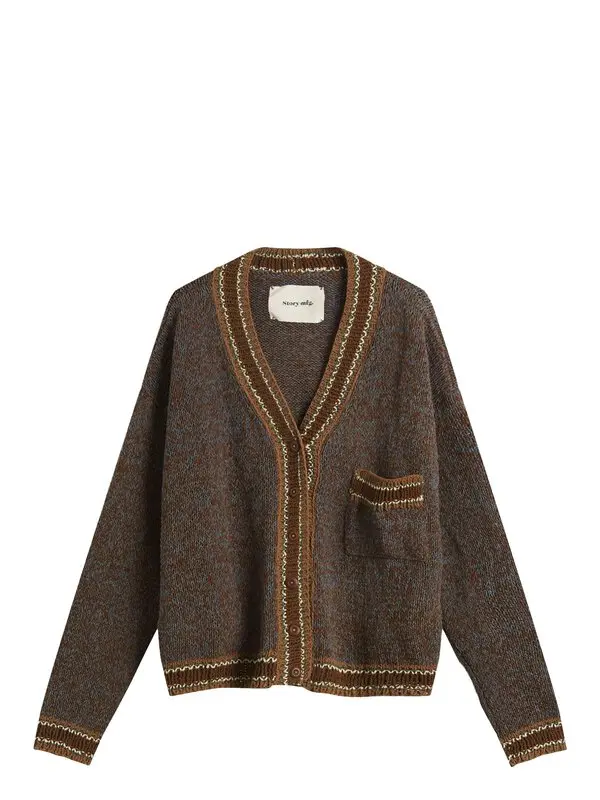 STORY MFG. Bulb Knit Cardigan - Twisted Dusk