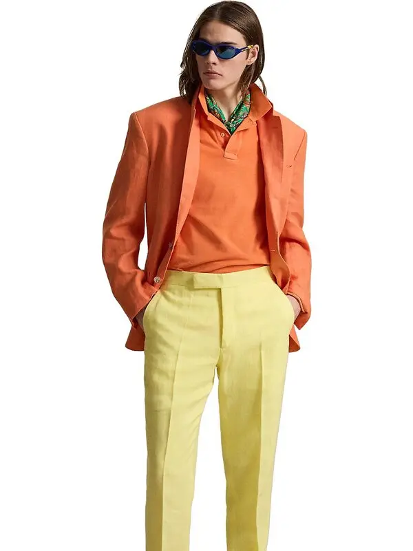 Ralph Lauren Linen Suit Trousers - Summer Yellow