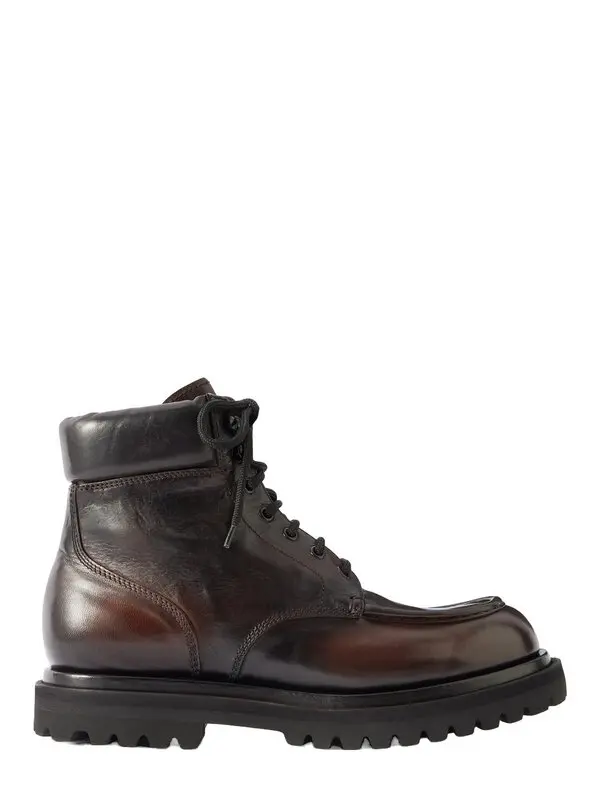 Officine Creative Eventual Dd 110 Leather Boots - Brown