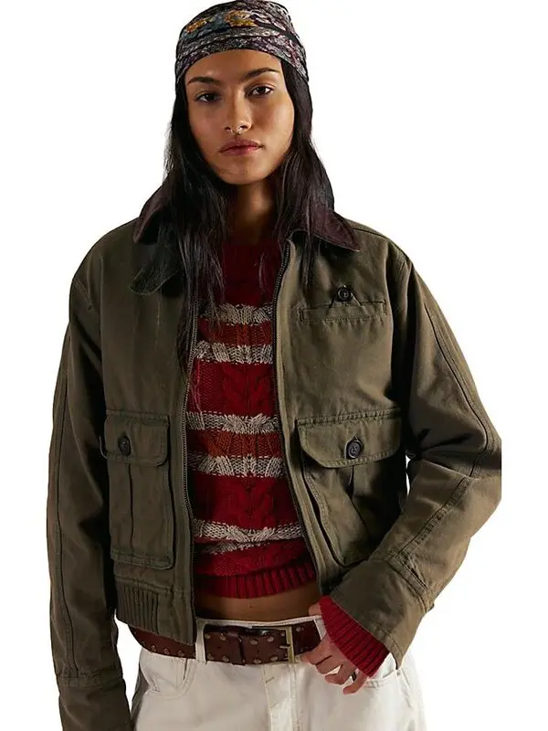 Free People Harley Jacket - Army