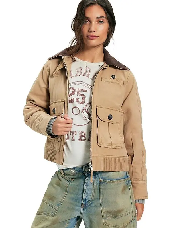 Free People Harley Jacket - Smooth Stone