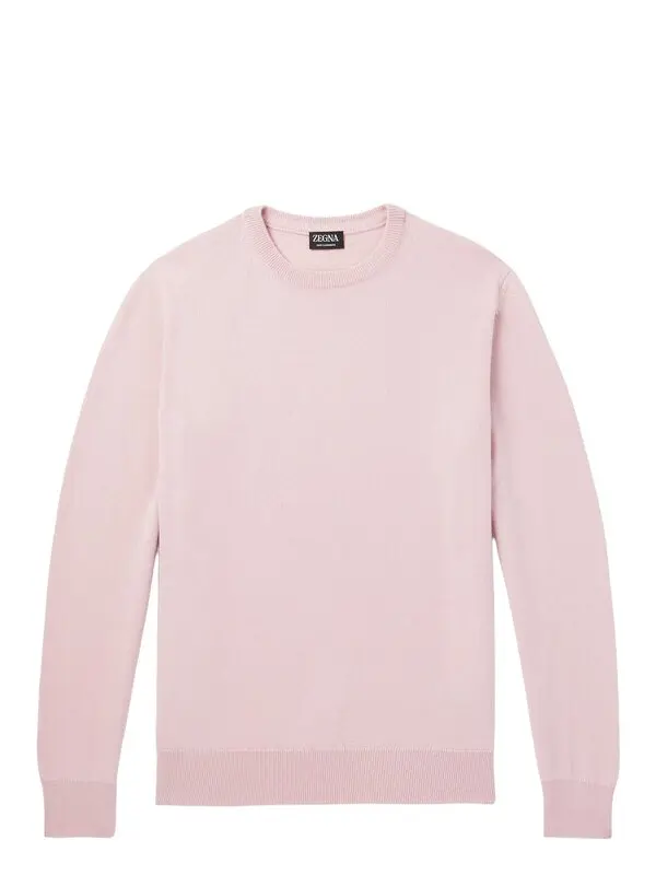Zegna Slim-fit Oasi Cashmere Sweater - Pink