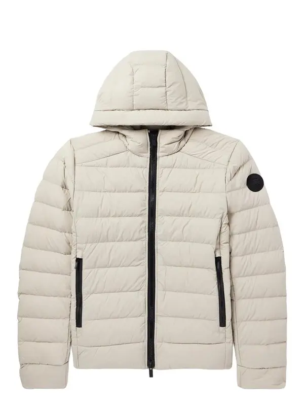 Canada Goose Crofton Quilted Hooded Down Jacket - Gray