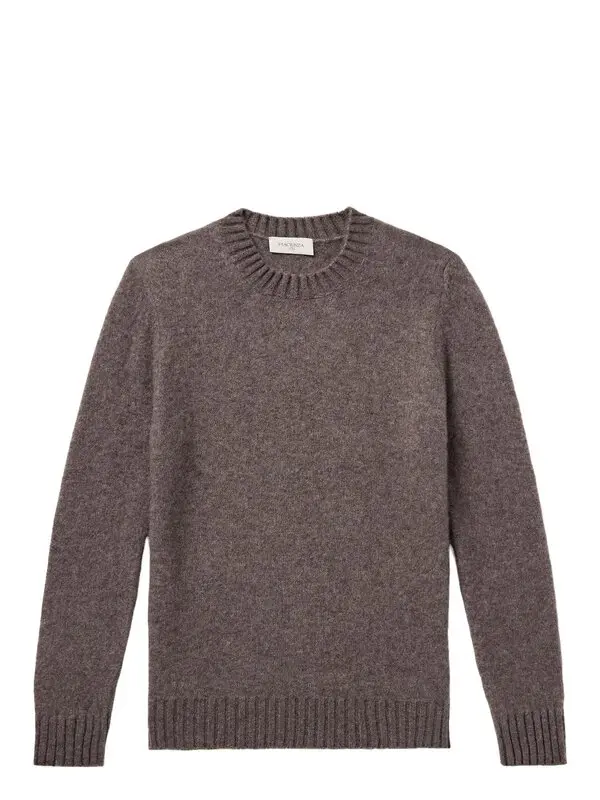 PIACENZA CASHMERE 1733 Cashmere-blend Sweater - Brown
