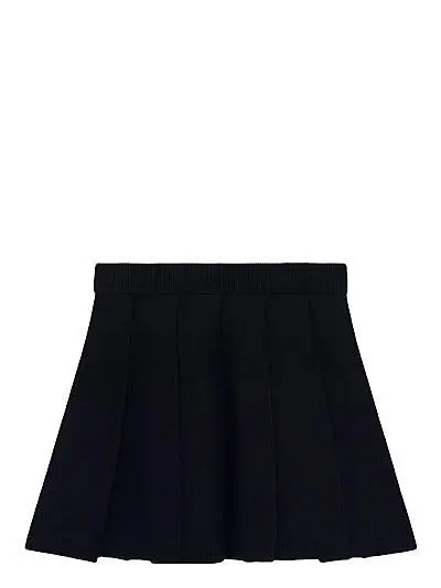 The Kooples Cotton Mini Skirt - Navy