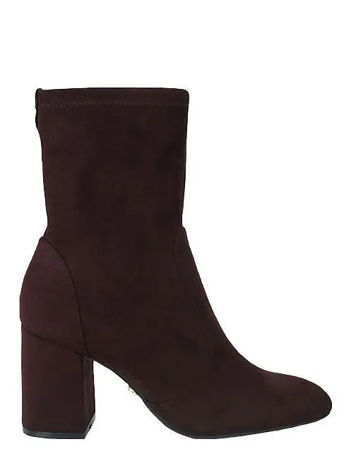 Carvela Vito Heeled Faux-leather Ankle Boots - Dark Brown