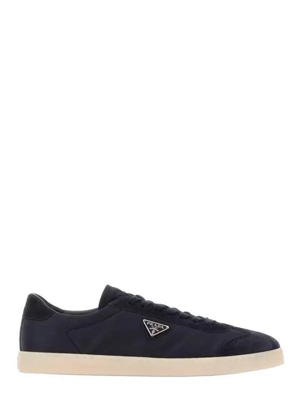 Prada Re-nylon And Suede Sneakers - Blue