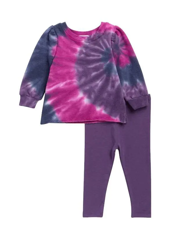 Splendid Tie-dye Sweatshirt And Leggings Set - Disco Tie Dye