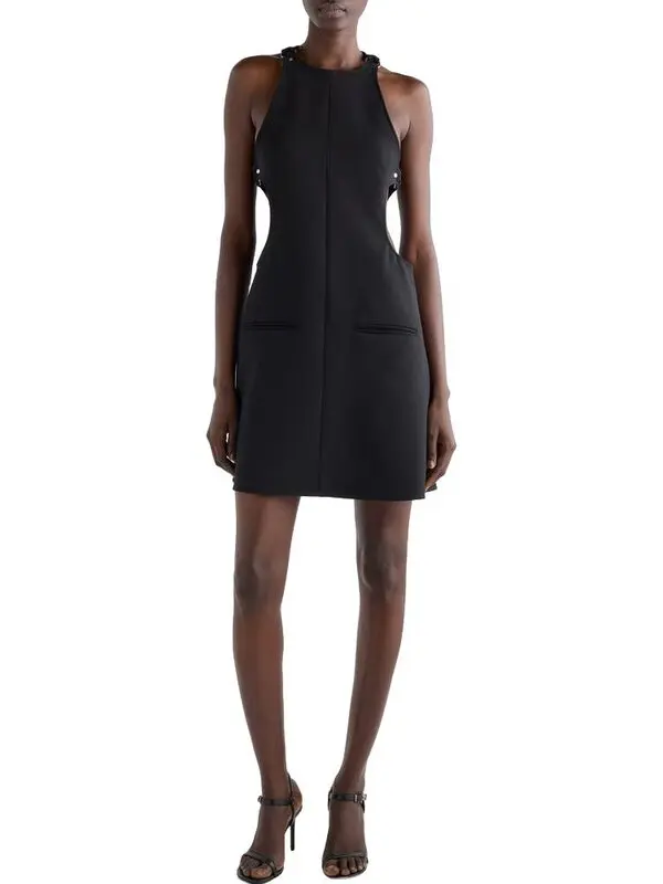 COURREGES Cutout A-line Dress - Black