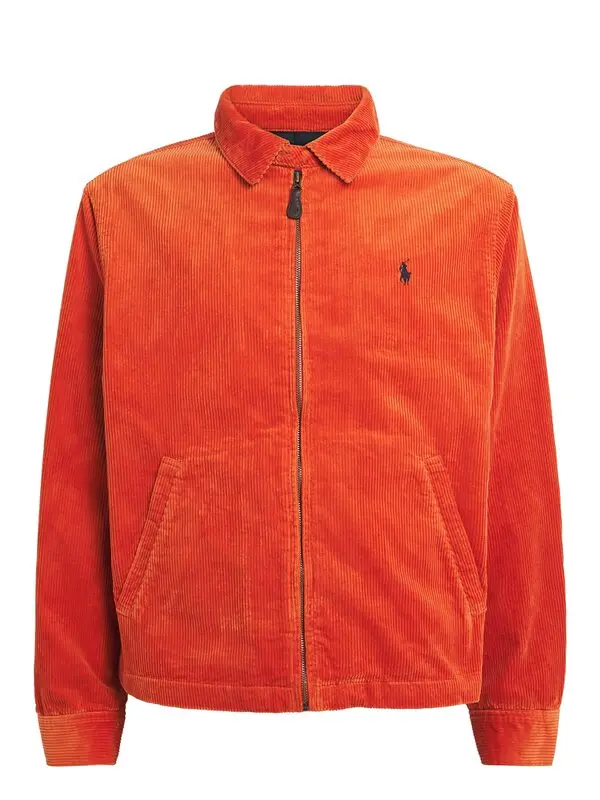 Ralph Lauren Cotton Corduroy Wynton Jacket - Orange