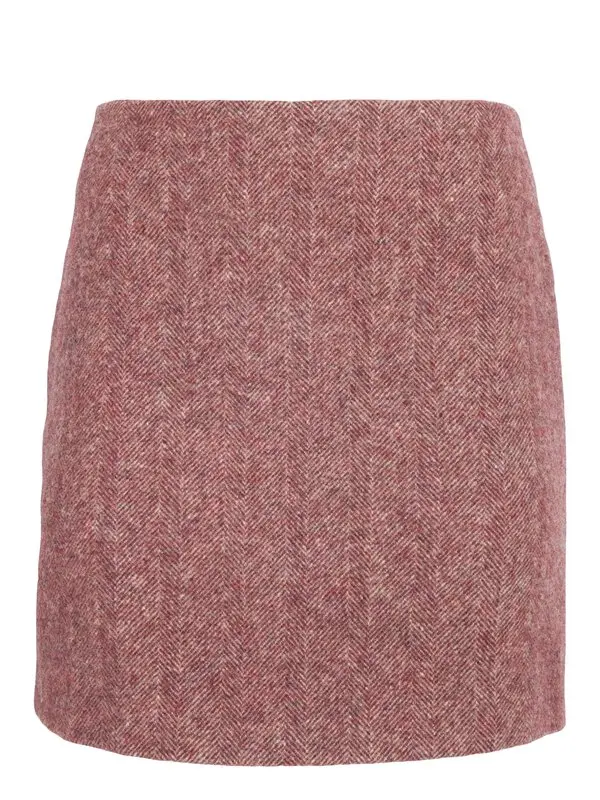 BLAZÉ MILANO Virgin Wool Coci Mini Skirt - Pink