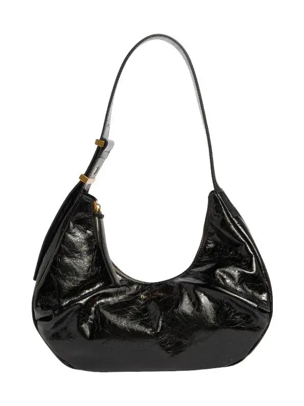 Rag & Bone Hudson Leather Hobo Bag - Black