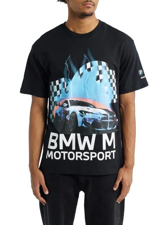 PUMA X Bmw M Motorsport Cotton Graphic T-shirt - Puma Black