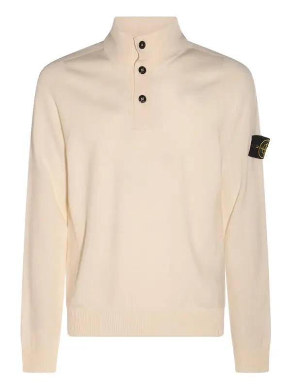 Stone Island Wool Knitwear - White