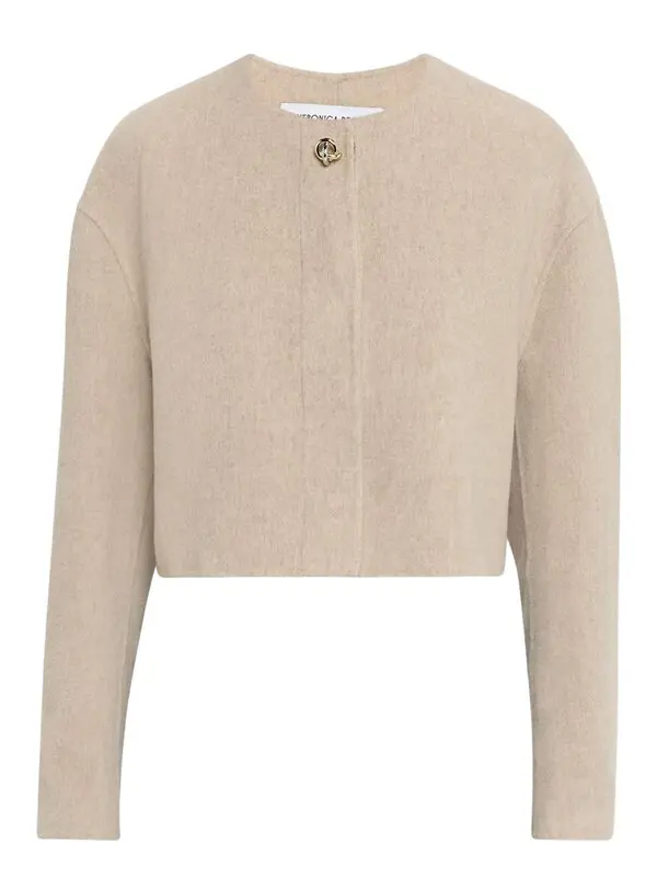 Veronica Beard Philips Cropped Jacket - Oatmeal Me