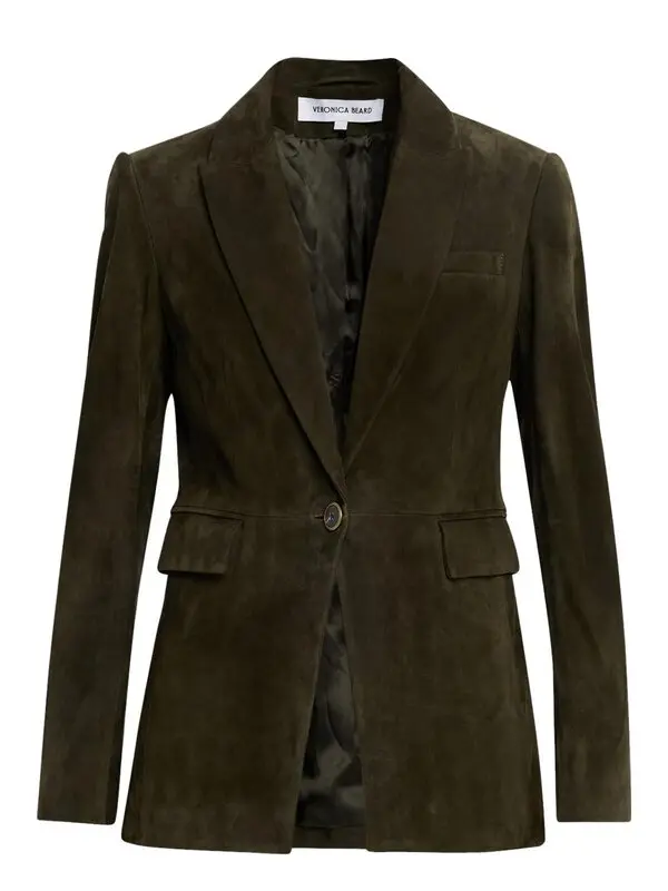 Veronica Beard Duane Suede Dickey Jacket - Cypress