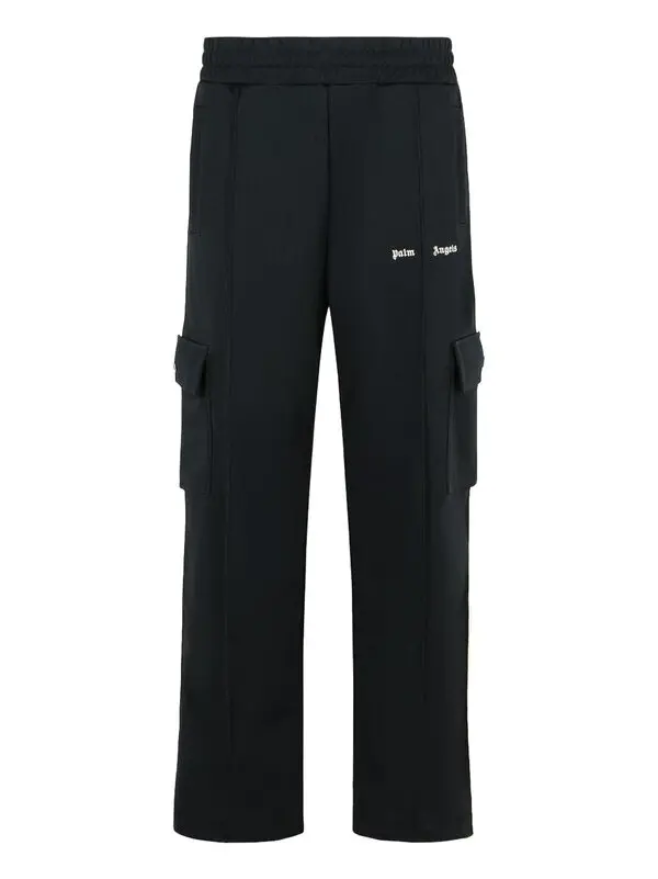 Palm Angels Track Cargo Pants - Black