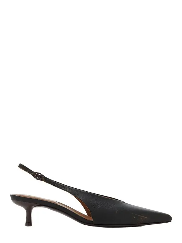 Simkhai Sylvie Leather Slingback Pumps - Brown