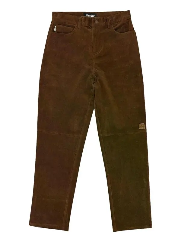 SINCLAIR Corduroy Straight-leg Trousers - Brown