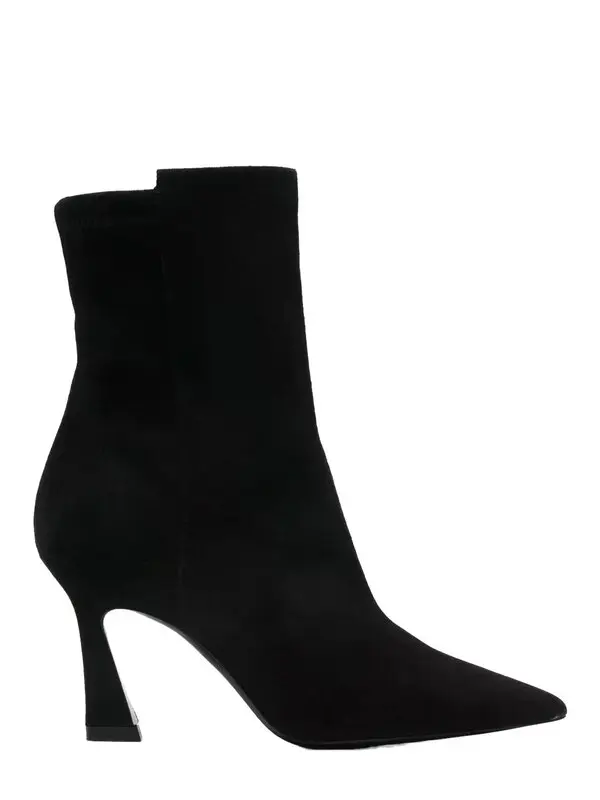 STUART WEITZMAN Suede Ankle Boots - Black