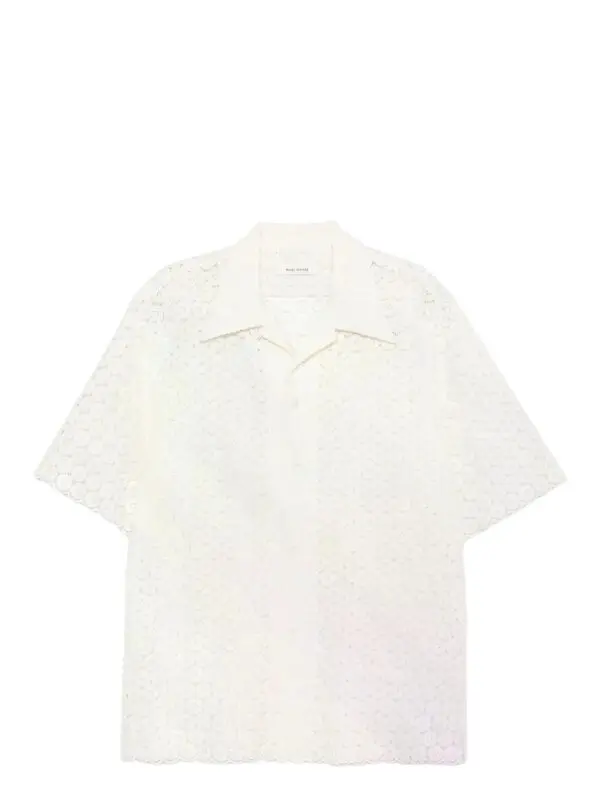WALES BONNER Highlife Bowling Shirt - White