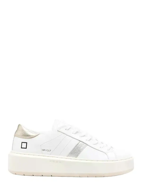 D.a.t.e. Leather Platform Sneakers - White