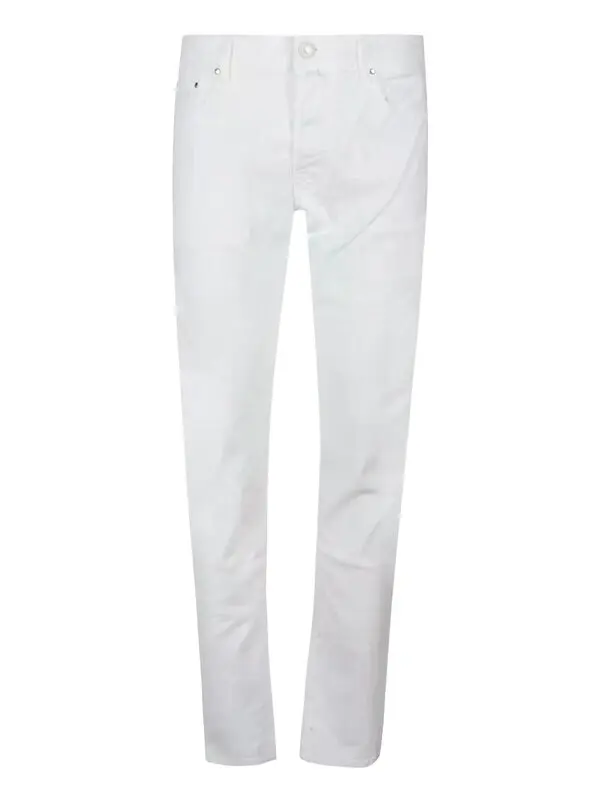 Jacob Cohen Linen Trousers - White