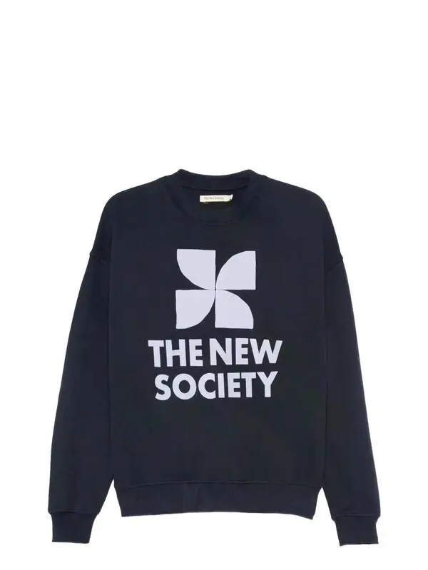THE NEW SOCIETY Graphic-print Sweatshirt - Blue