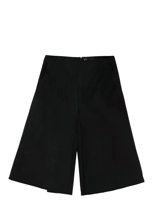 David Koma Pinstripe Cropped High-waisted Trousers - Black